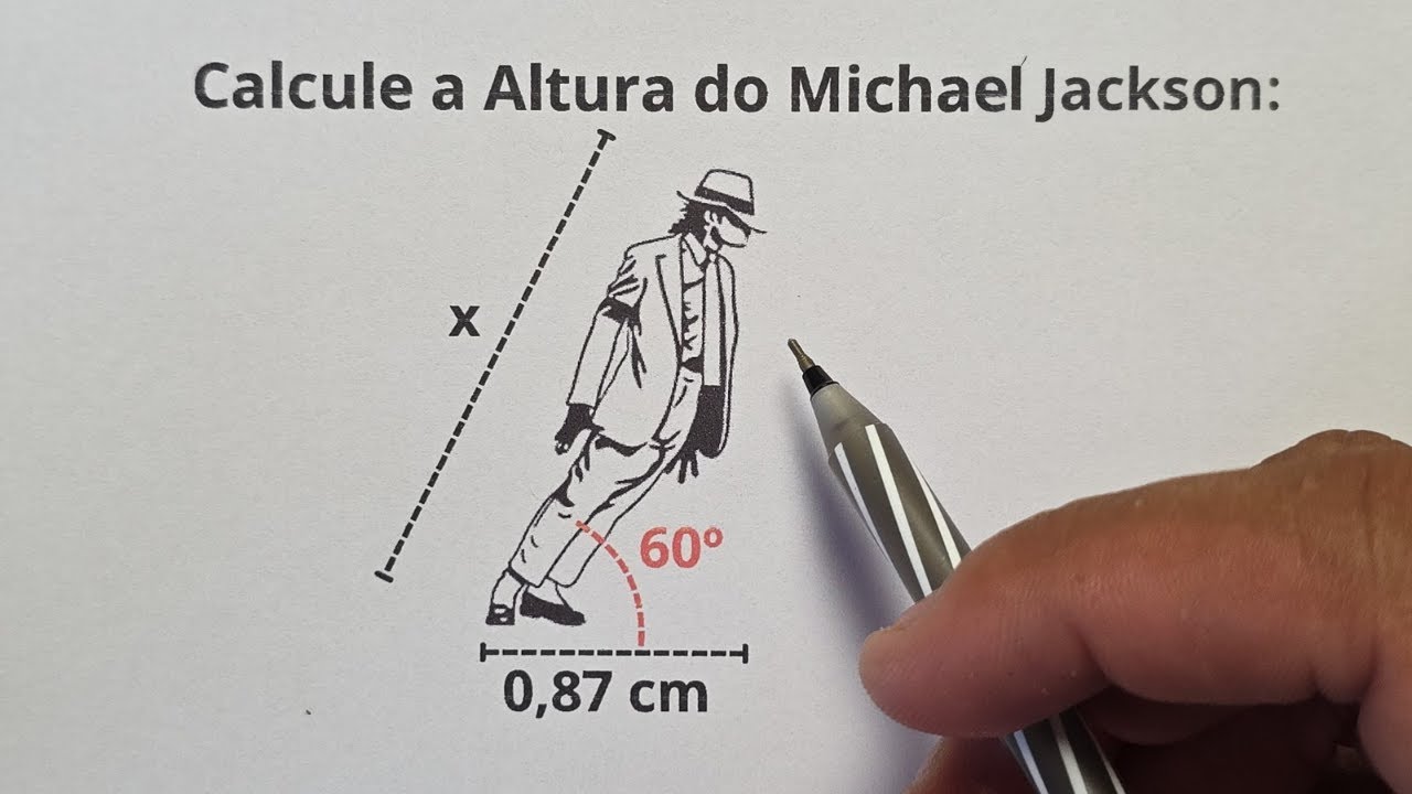 CALCULE A ALTURA DO MICHAEL JACKSON - Enem Descomplicado